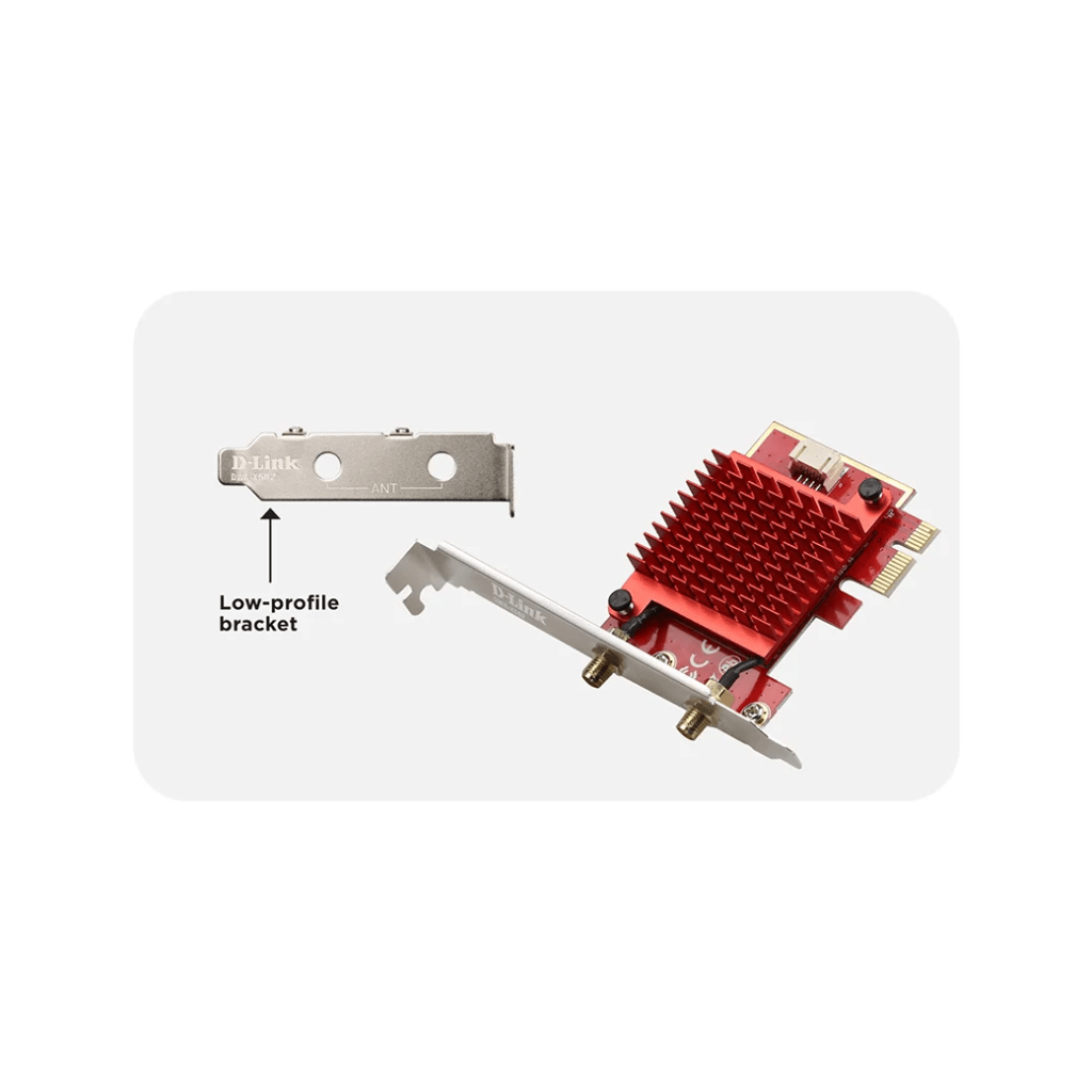 D-Link DWA-X582 AX3000 Wi-Fi 6 PCIe Adapter with Bluetooth 5.1 ...
