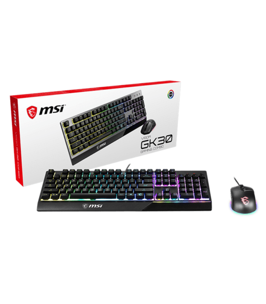 MSI KEYBOARD&MOUSE (คีย์บอร์ด&เม้าส์) VIGOR GK30 COMBO – welltechgroup ...